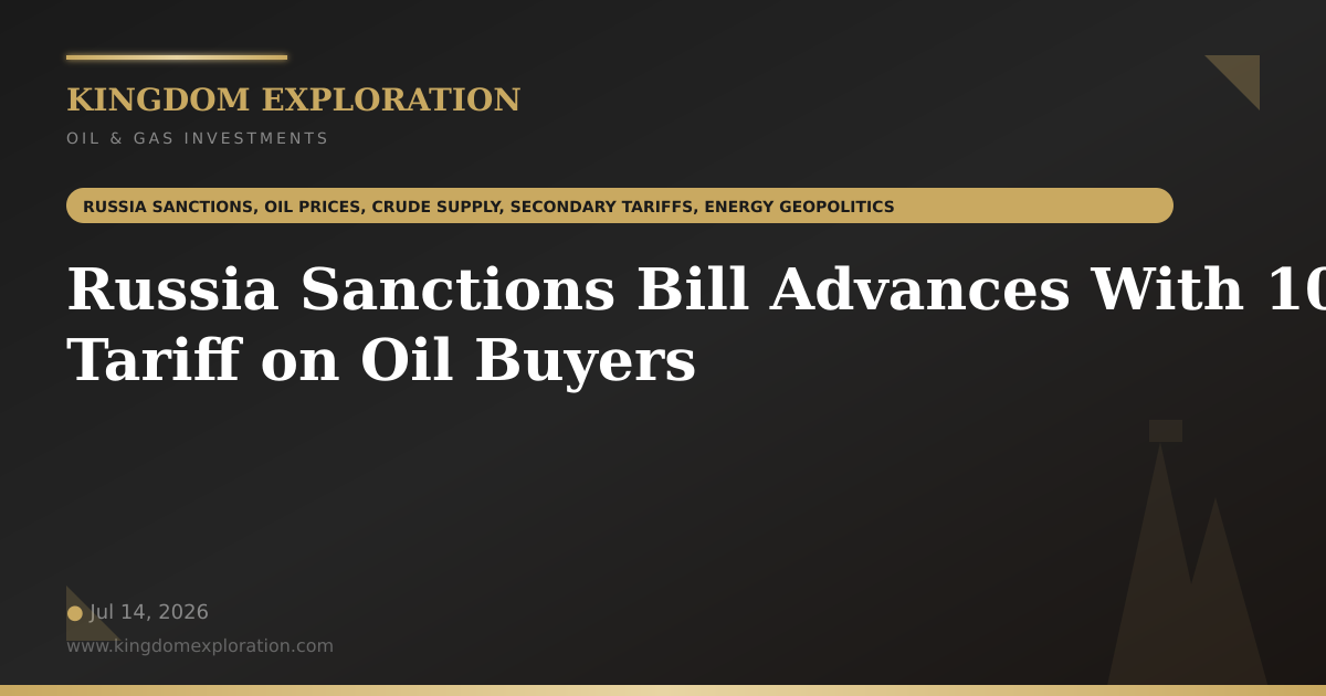 Russia Oil Sanctions Bill 2026 100 Tariff Details